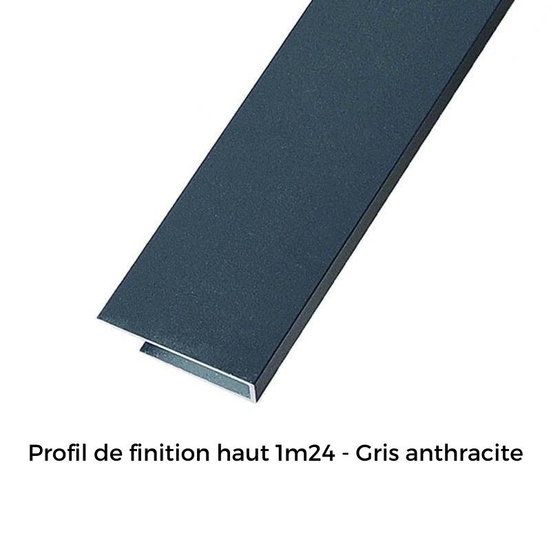 Profil de Finition Haut 1m24 en Aluminium - Élégance et Durabilité